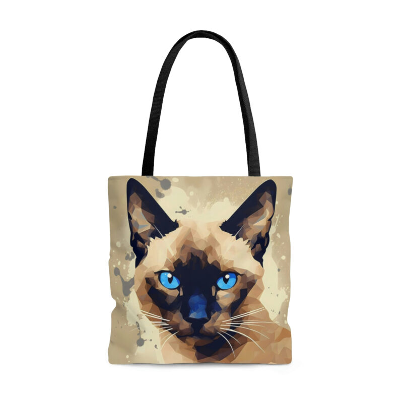 Retro Art Deco Mid-Century Modern Siamese Cat Tote Bag - Mowbi